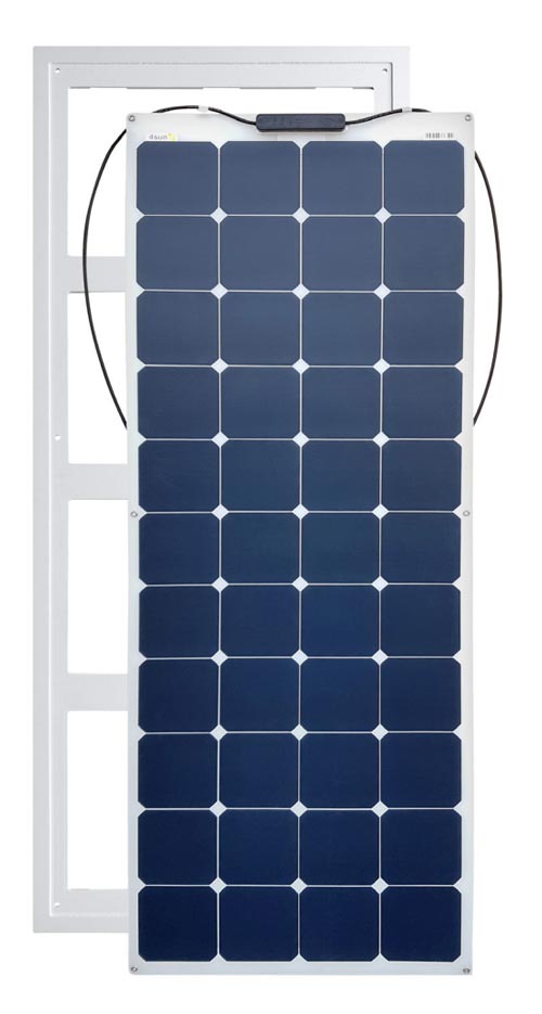 Solcellepanel 60W - lett og fleksibelt solpanel - til båt, bobil og ...